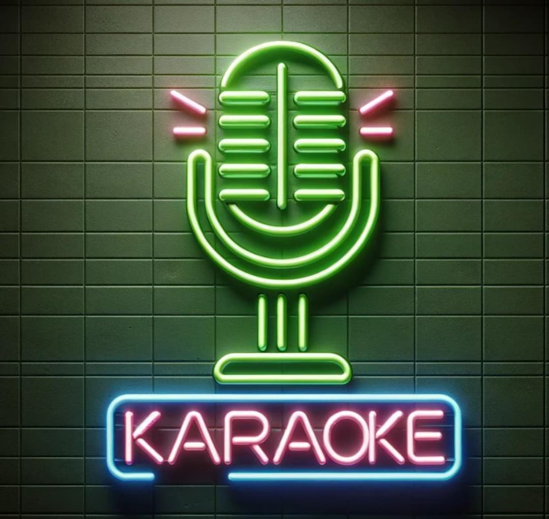 Karaoke Bar Sign, Karaoke Neon Sign, Microphone Neon Light, Stand up ...