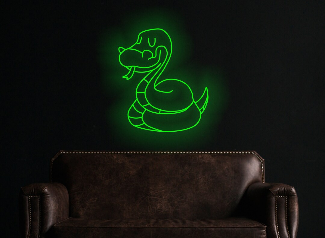 Snake Neon Sign, Snake-shaped Neon Sign, Serpent Neon Sign, Python Neon ...