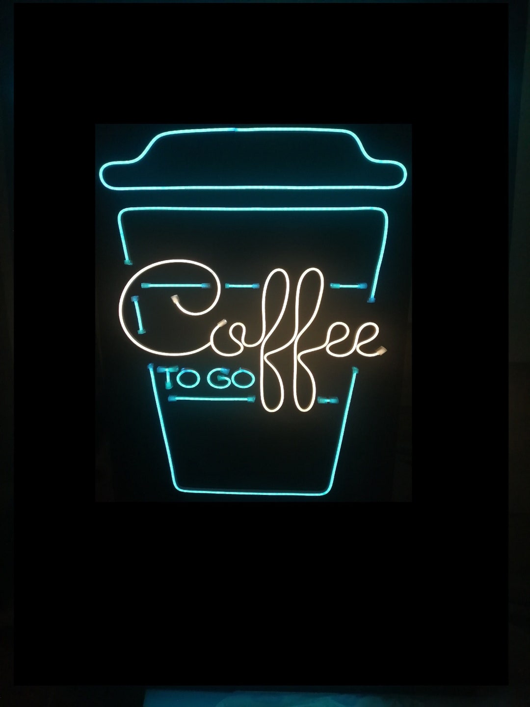 Coffee to Go Neon Sign, Coffee Shop Neon Lights, Neon Coffee Mug Sign ...