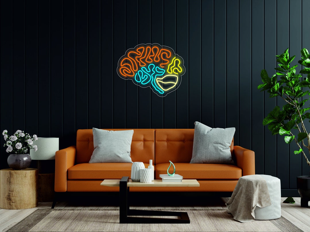 Human Brain - LED Light Neon Sign, Lamp Decor for Wall Human Brain - Etsy