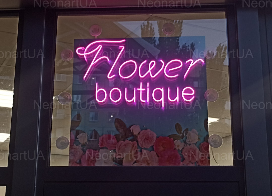 Flower Neon Sign, Flower Shop Neon Sign, Flower Boutique Neon Sign ...