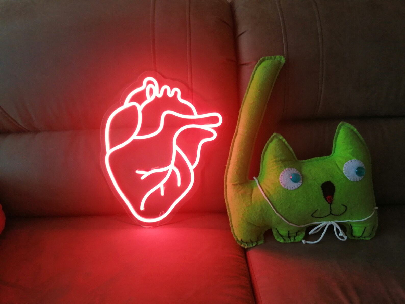 Neon Sign Led Neon Heart Human Heart Neon Sign Neon Sign for - Etsy