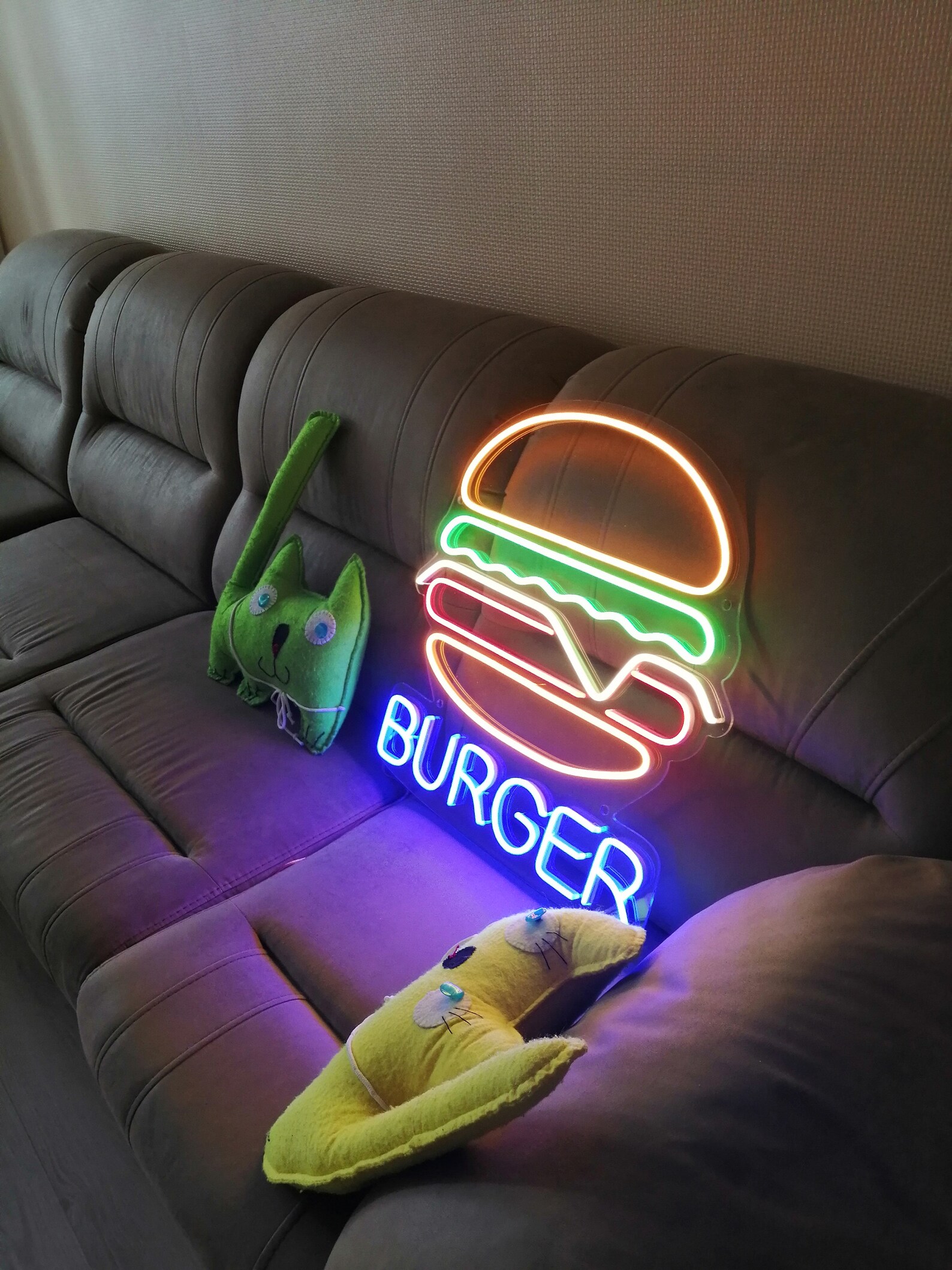 Burger Neon Sign Home Decor Gift Food Neon Custom Neon | Etsy