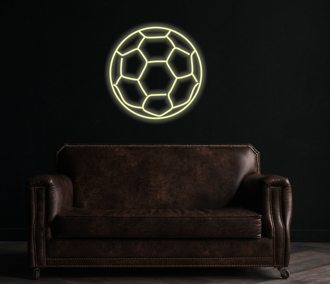 Football Ball Neon Sign LED Neon Sign Football Ball Neon - Etsy