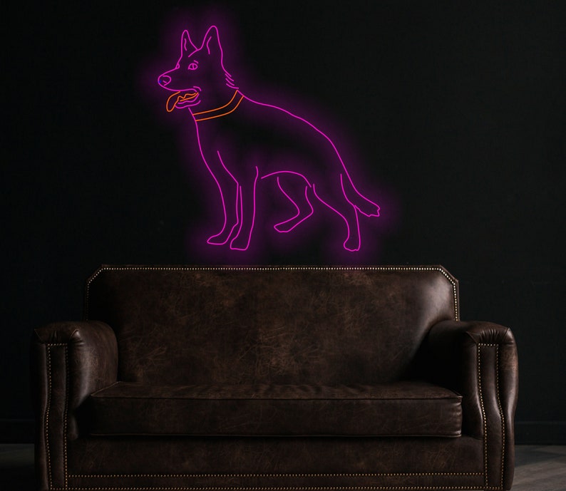 Dog German Shepherd Neon Sign, Police Dog Neon Sign, GSD Neon Sign ...