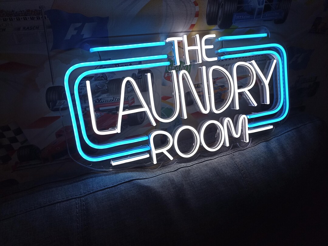 Laundry Neon Sign, Laundromat Neon Sign, Laundry Room Neon Sign, Wash ...