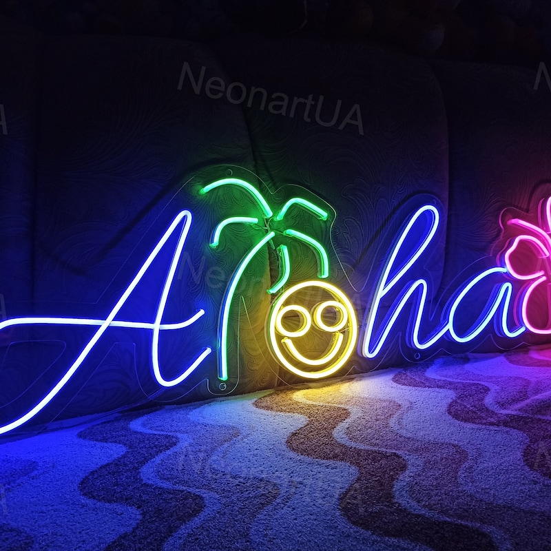 Aloha Neon Sign - Etsy
