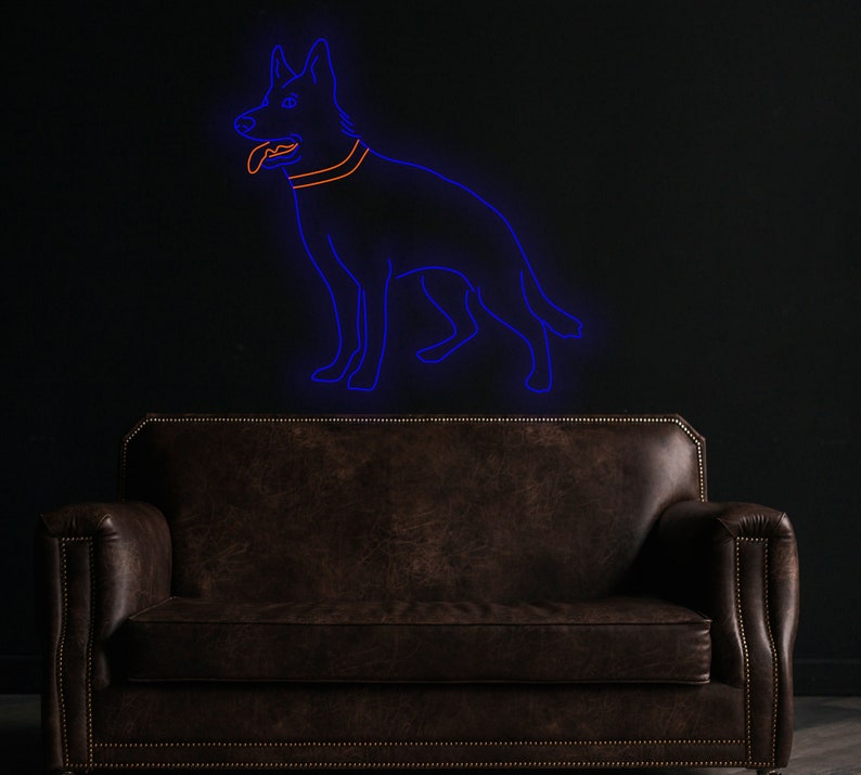 Dog German Shepherd Neon Sign, Police Dog Neon Sign, GSD Neon Sign ...