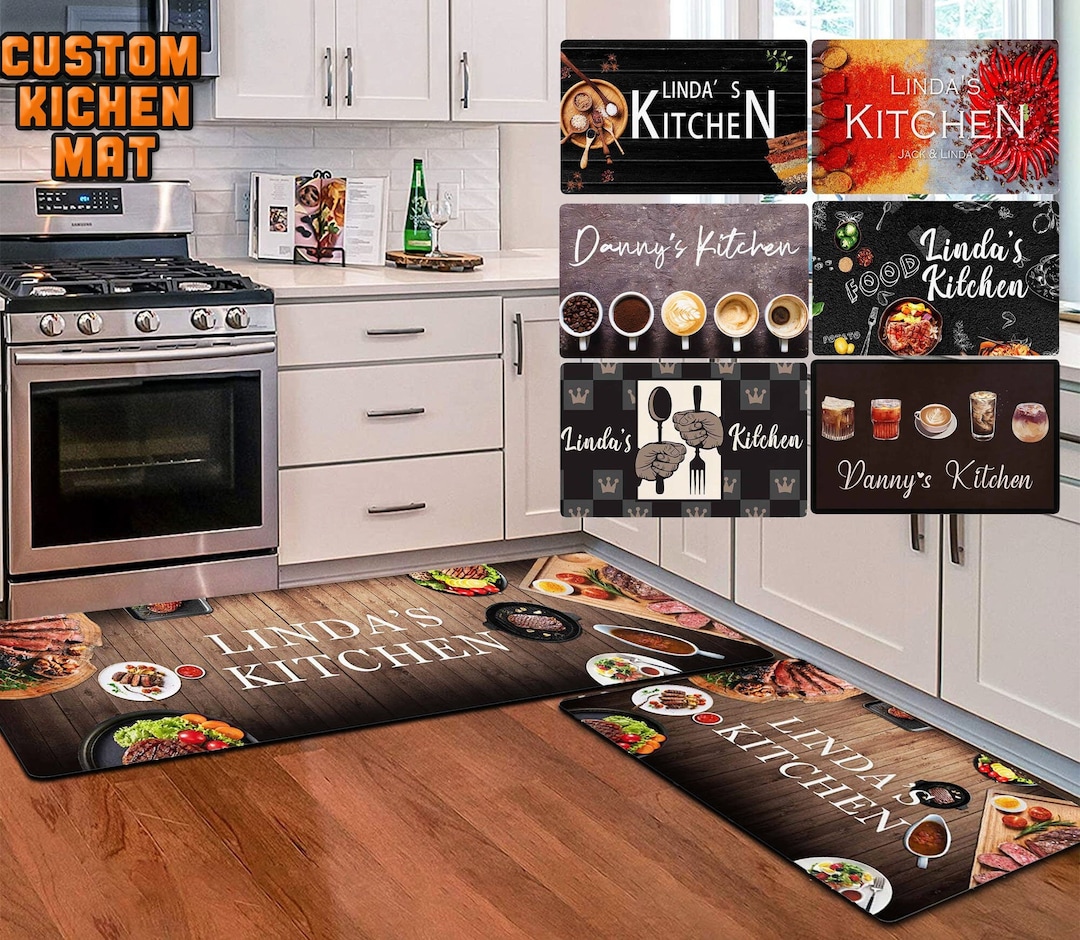 Custom Kitchen Mat: Anti-fatigue, Non-slip Neoprene Rug - Etsy