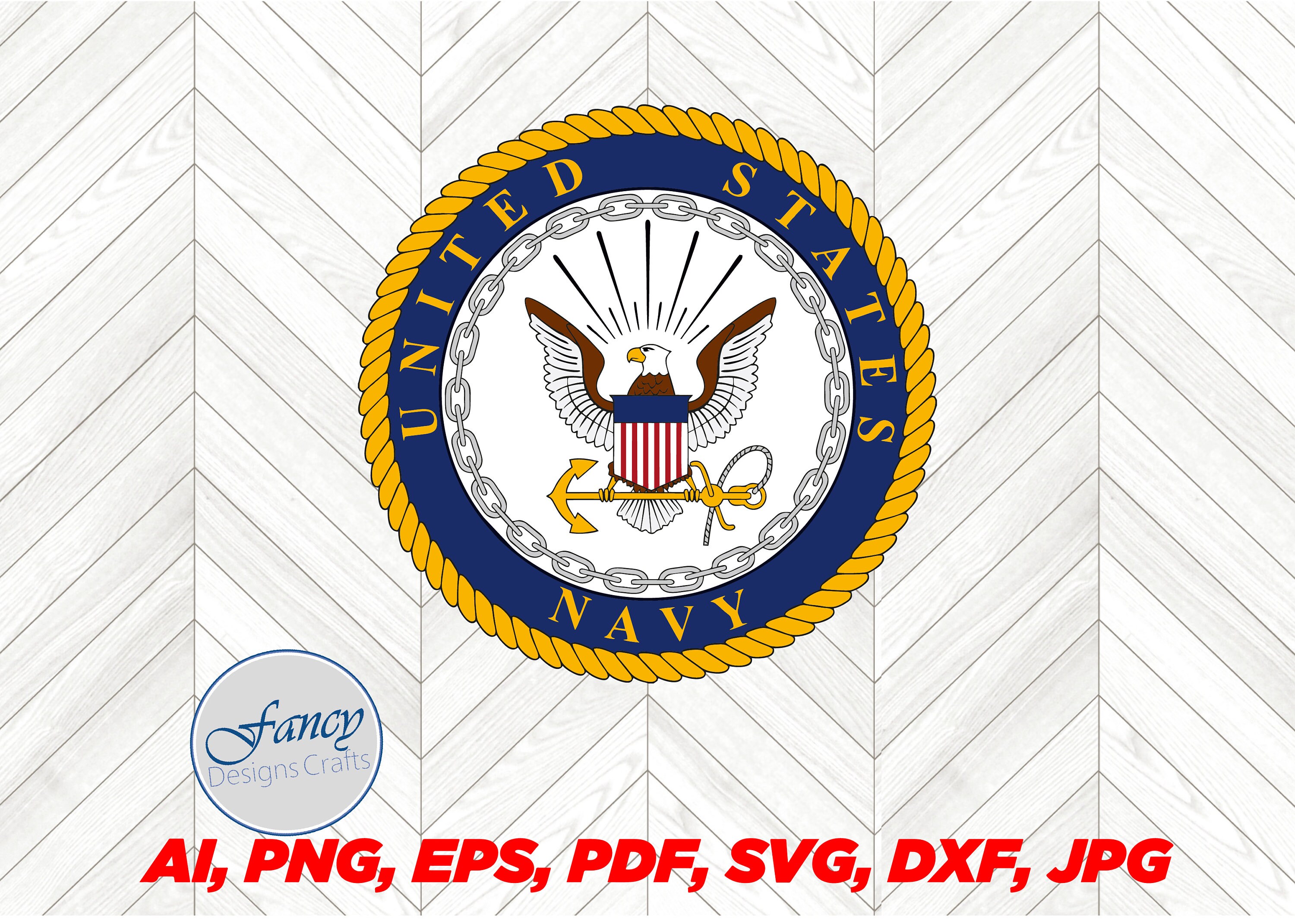 U.S. Navy Vector Ai Png Pdf Jpg and Other Formats | Etsy