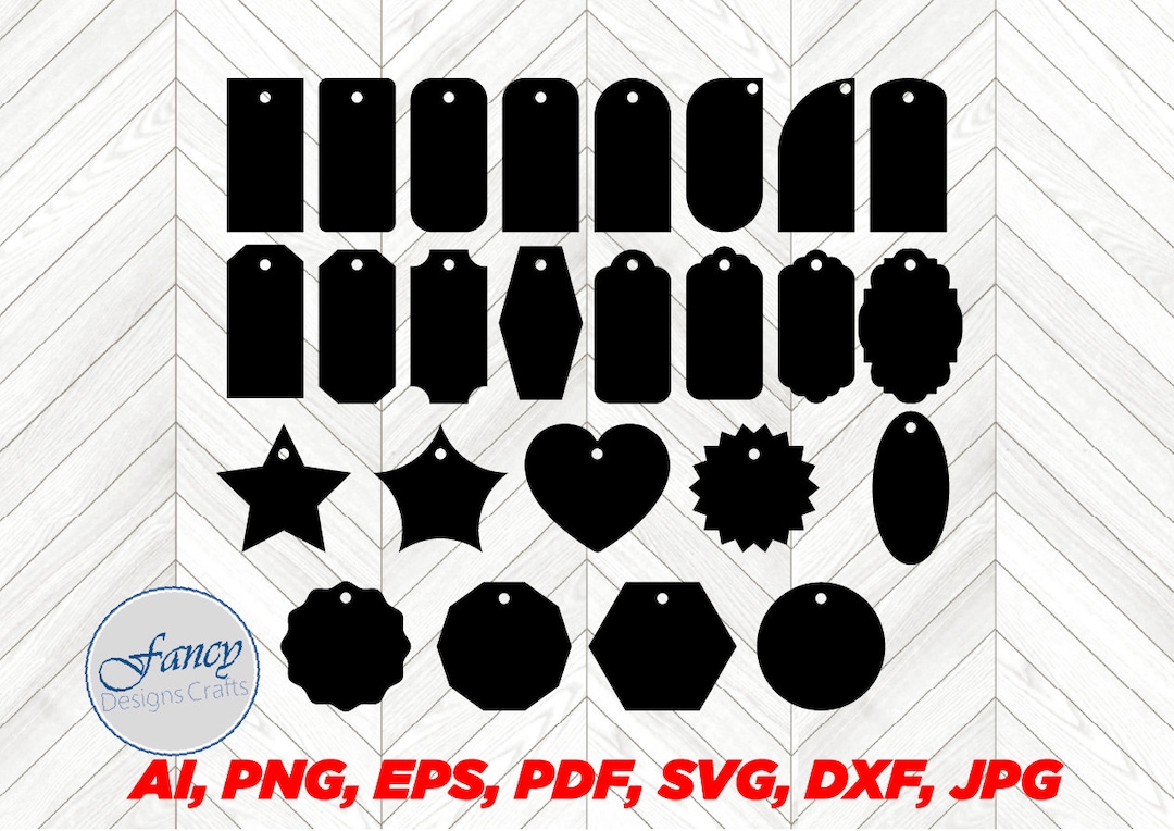 SVG Tags Bundle, Custom Label Template (digital Download) - Etsy