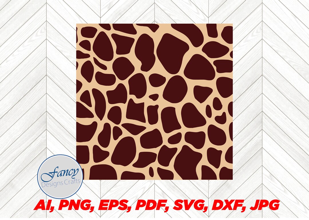 Giraffe Svg Pattern, Giraffe Print Svg, Pattern Vector, Ai, Png, Pdf ...