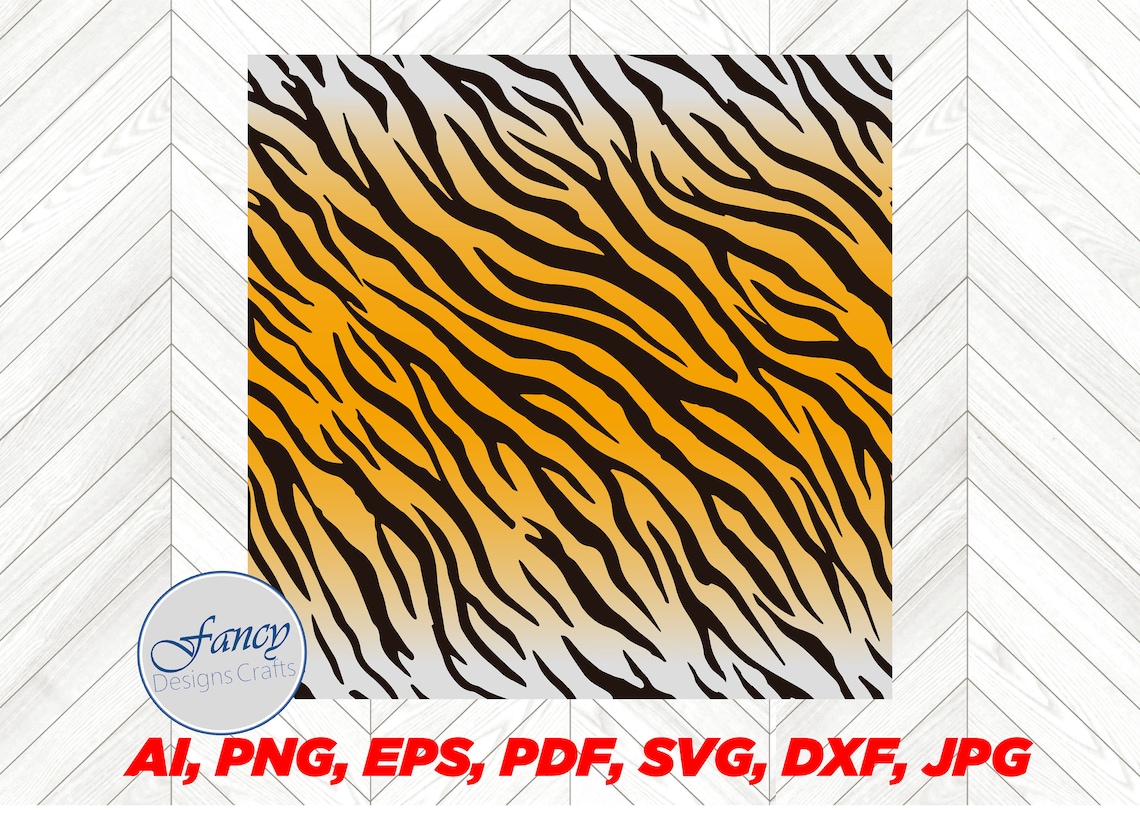 Tiger svg Pattern Tiger print svg vector ai png pdf jpg | Etsy