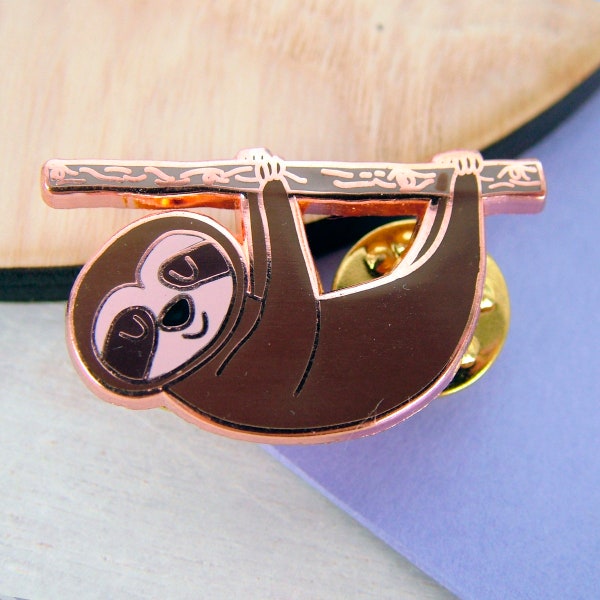 Sloth Brooch - Etsy