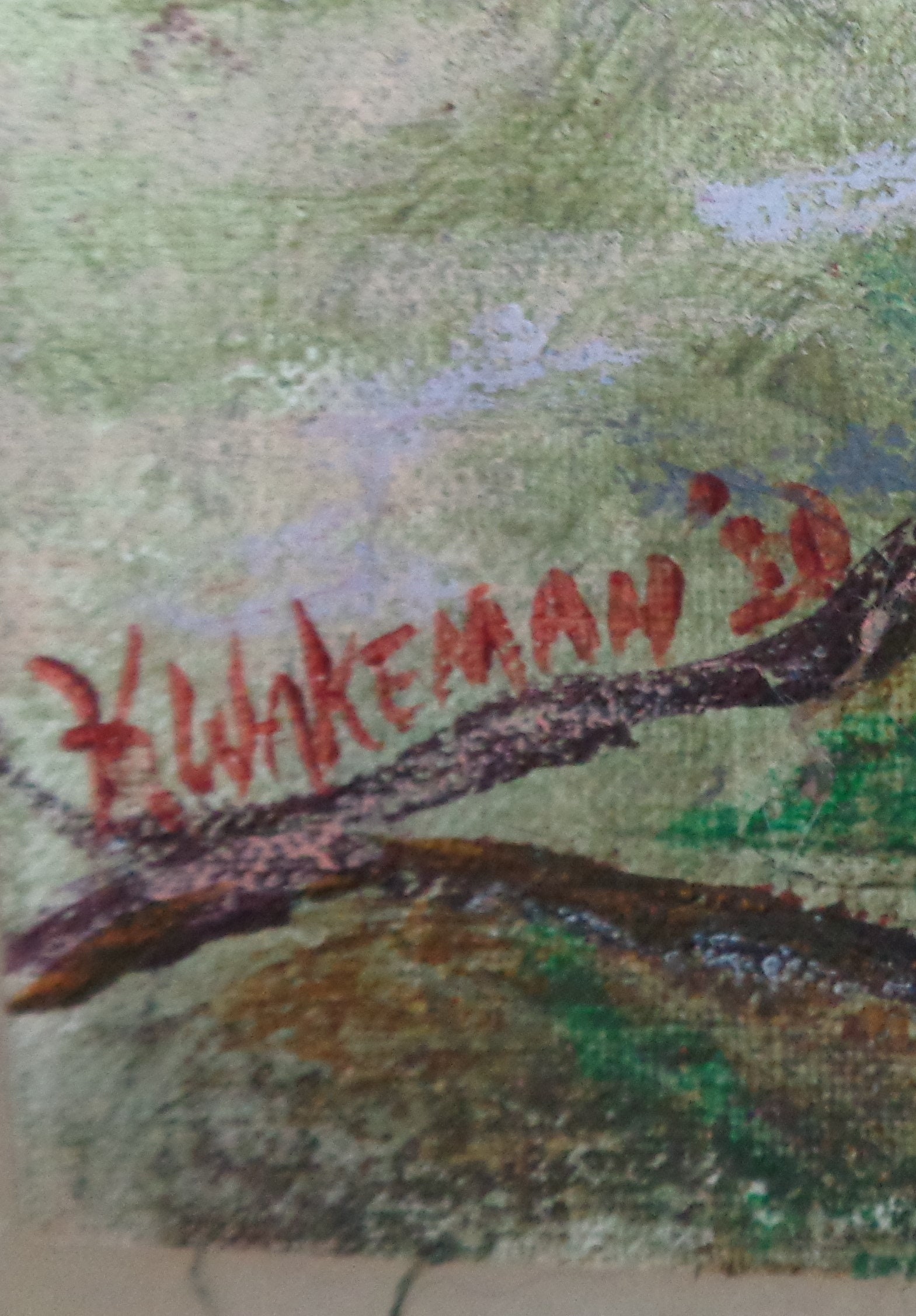 Painting of Boy Fishing on Catskill Creek, Baskette Brook Fly Fishing ...