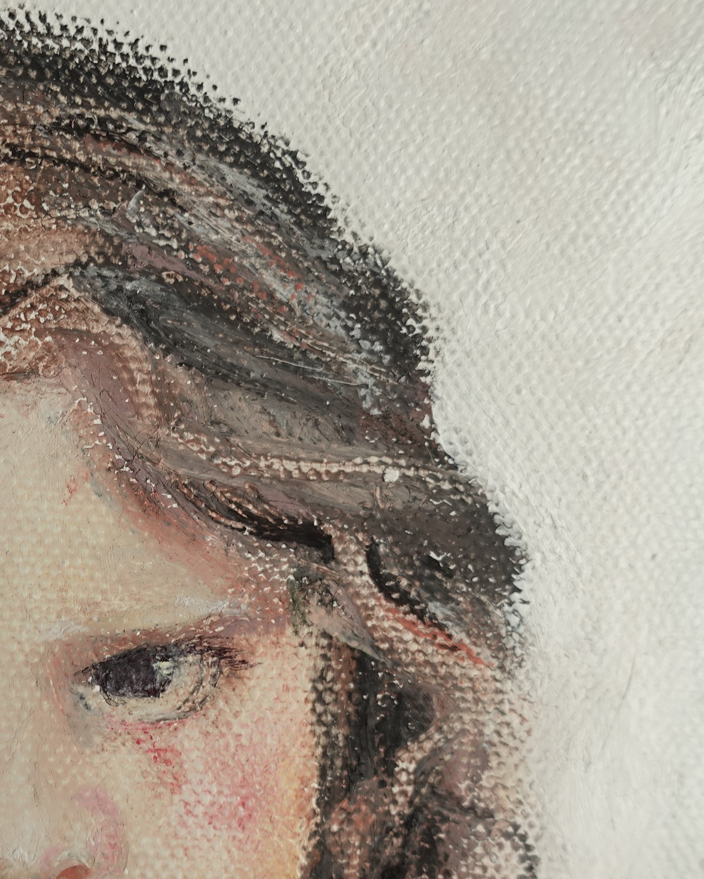 Crying Peasant Girl, Realist Genre Painting, Fine Art for Historic Home ...