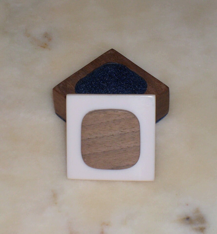 Hand-etched Corian-topped Keepsake Box, Jewelry Box With Country Rose ...