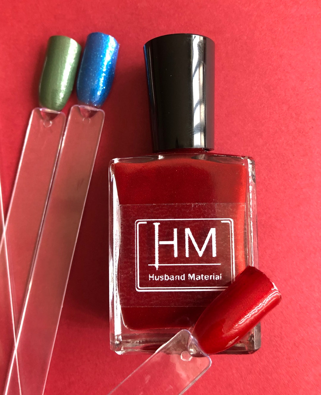 Rudolph Red - Homemade Solid Red Nail Polish - VEGAN - Etsy