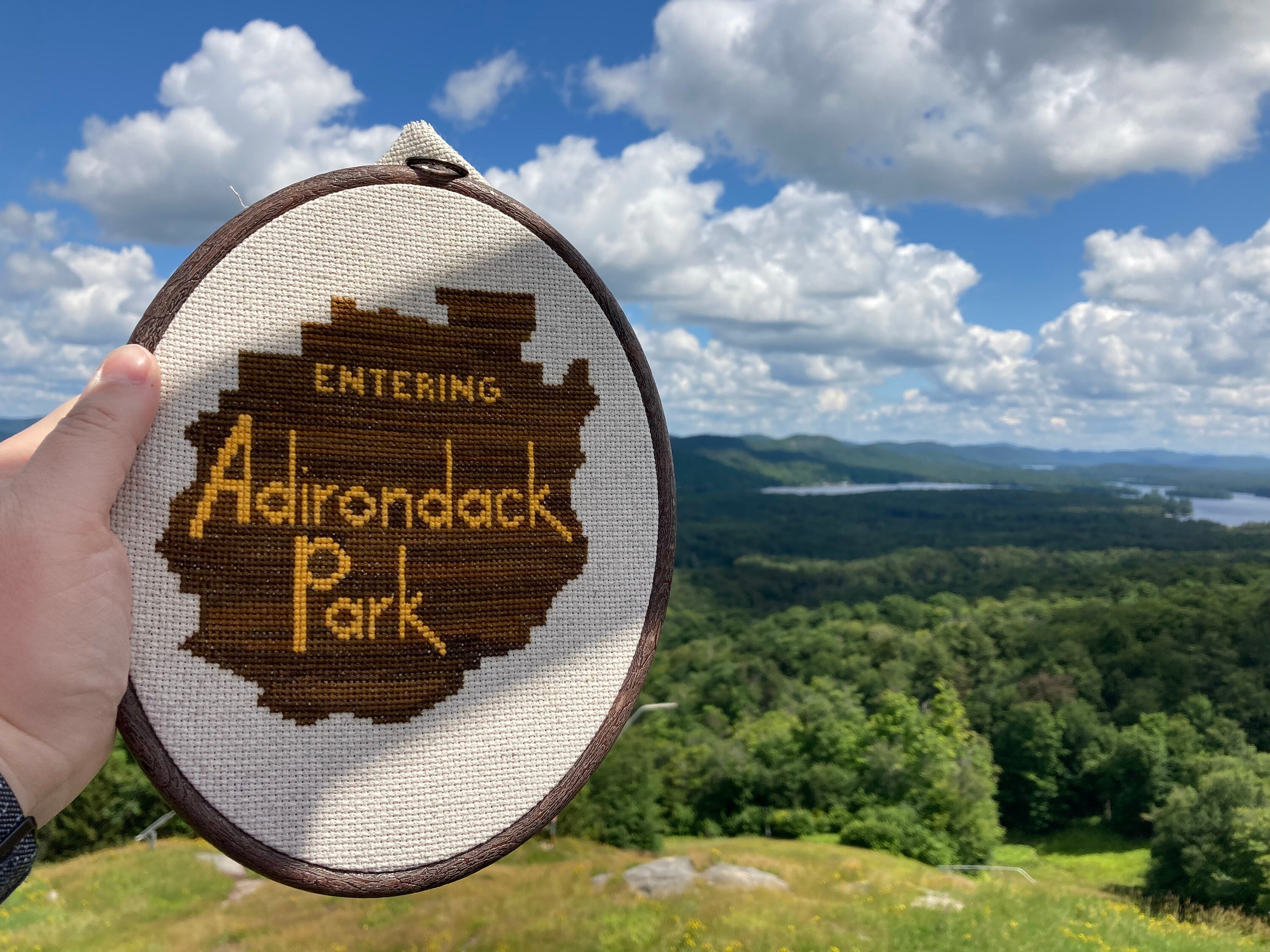 Entering Adirondack Park Sign Cross Stitch Pattern (PDF Only, Instant ...