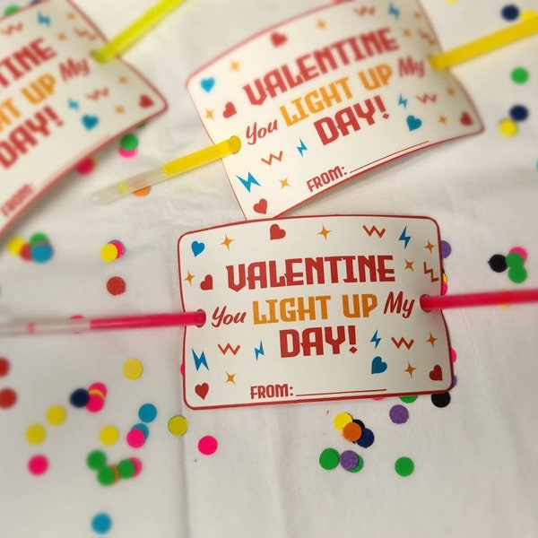 Valentines Day Glow Stick - Etsy