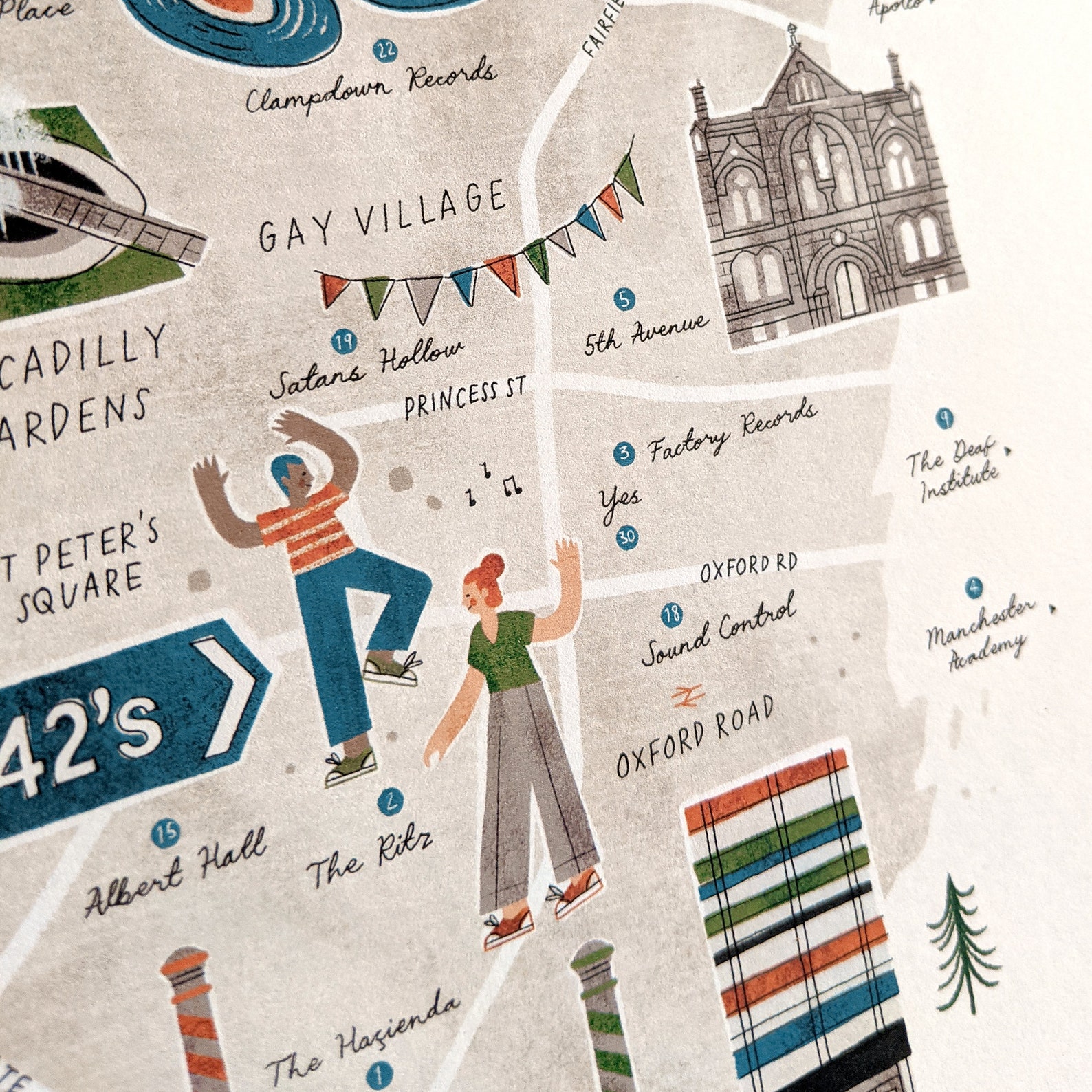 Music of Manchester 30 Iconic Music Venues of Manchester. | Etsy