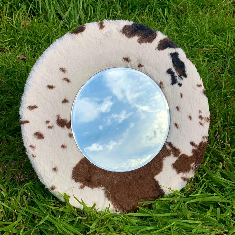 Cowhide Mirror - Etsy