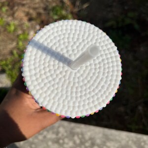 Bling Varsity Print Tumbler, Pastel Coffee Bedazzled, Iced Coffee ...