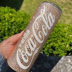 Bedazzled Tumbler Pink Diet Soda Bling Tumbler Rhinestone - Etsy