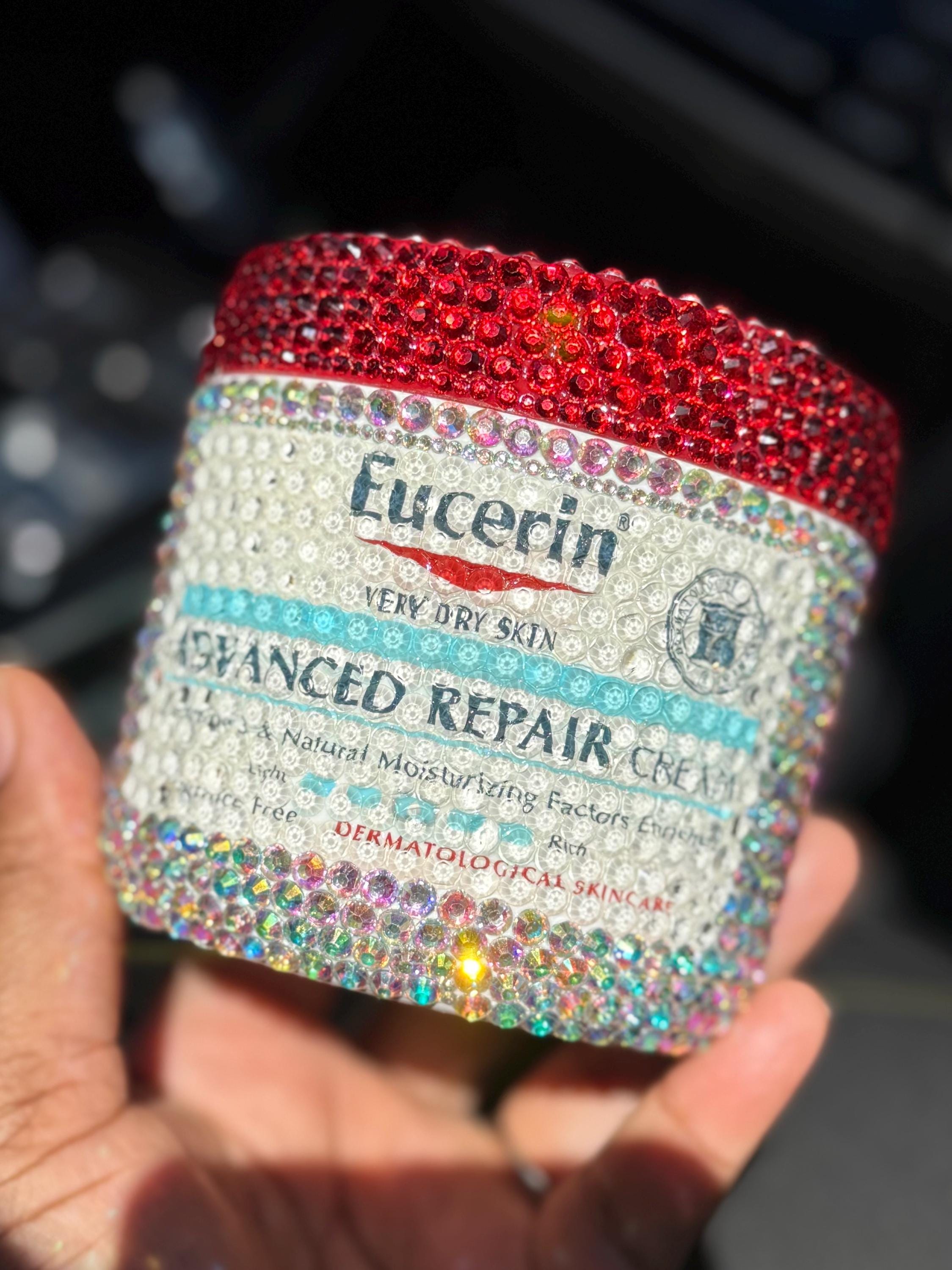 Bedazzled Eucerin Advanced Repair Cream 14 Oz – Handmade Crystal ...