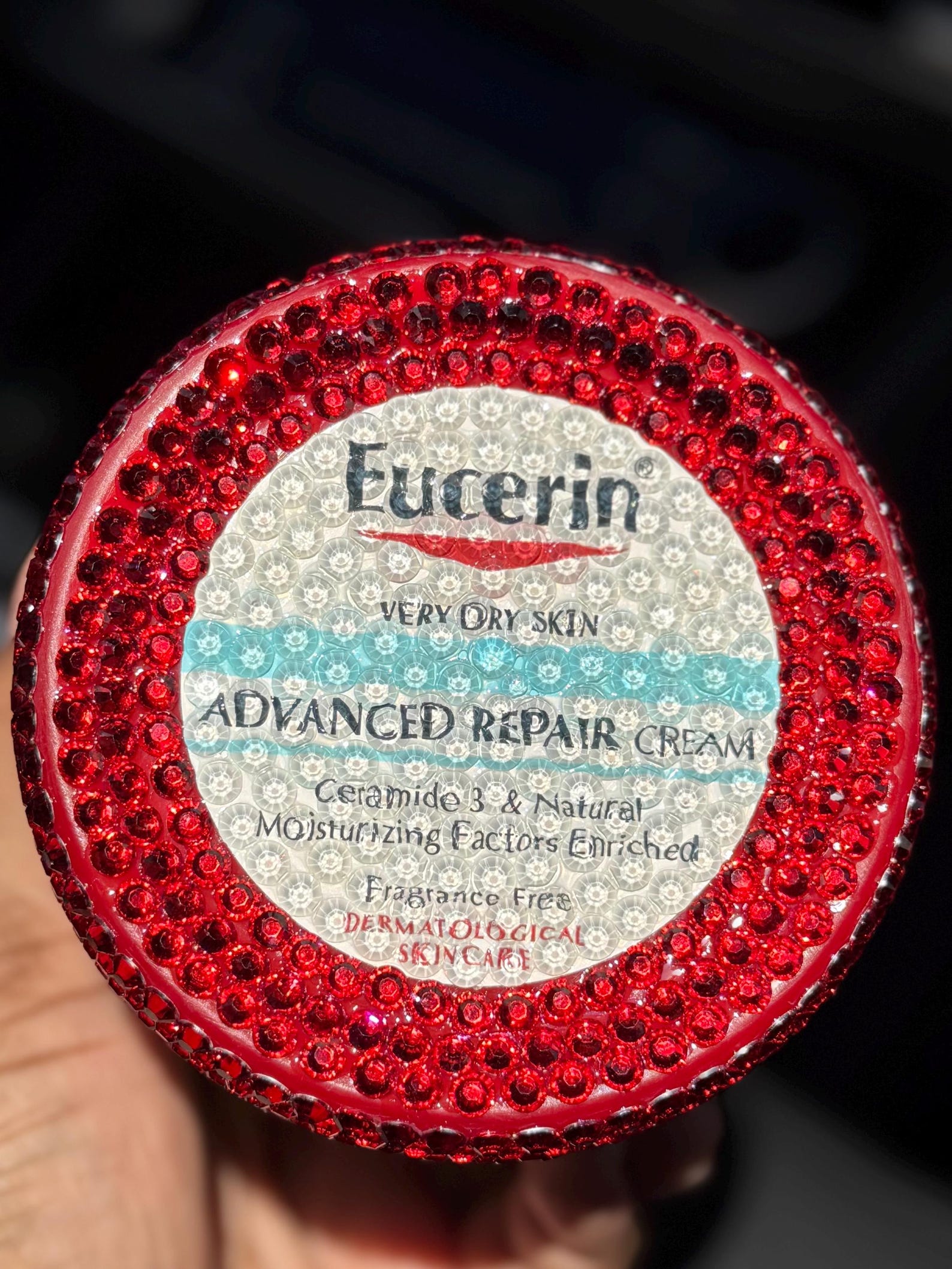 Bedazzled Eucerin Advanced Repair Cream 14 Oz – Handmade Crystal ...
