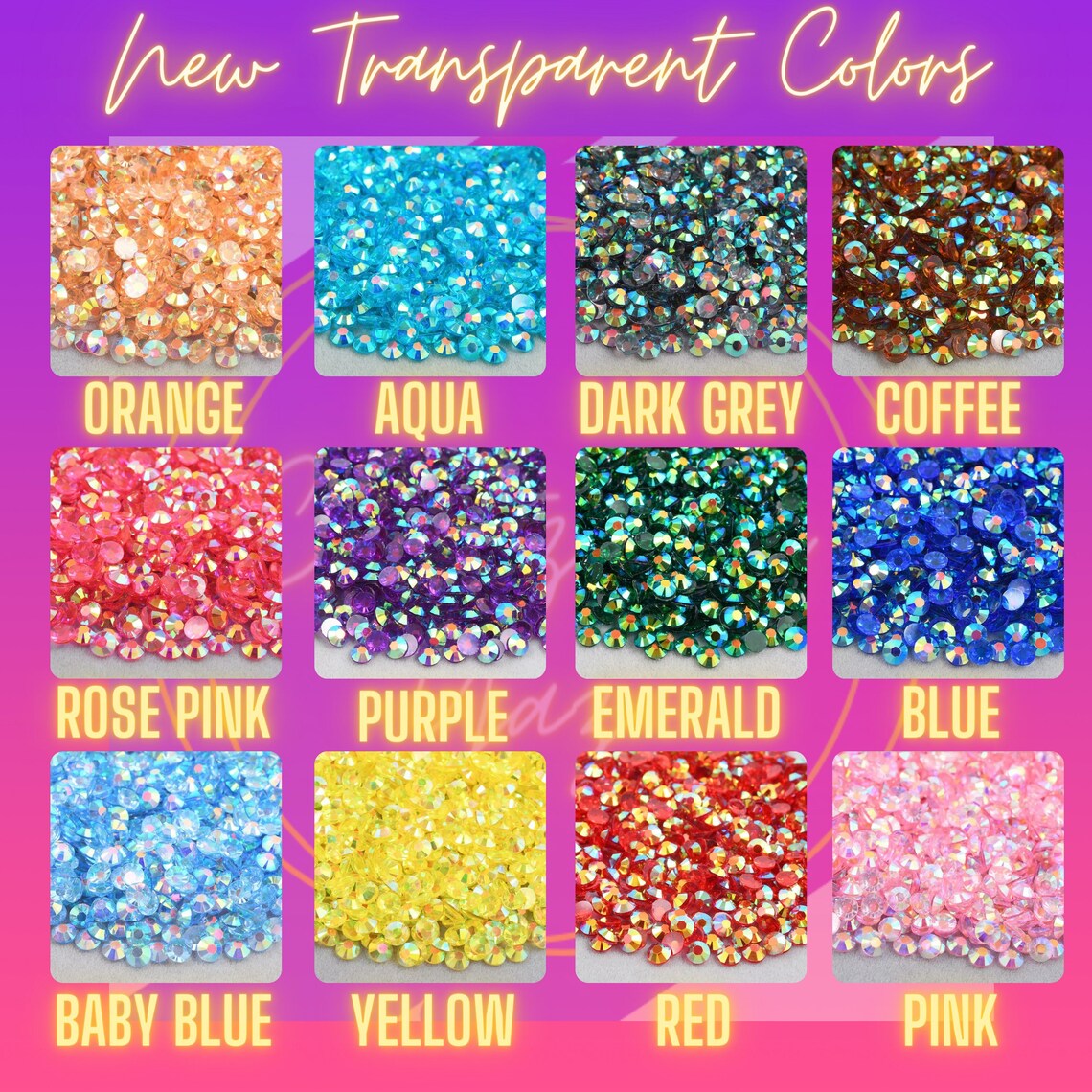 5mm/ss20 AB Jelly Rhinestone 1300 Pcs Transparent - Etsy