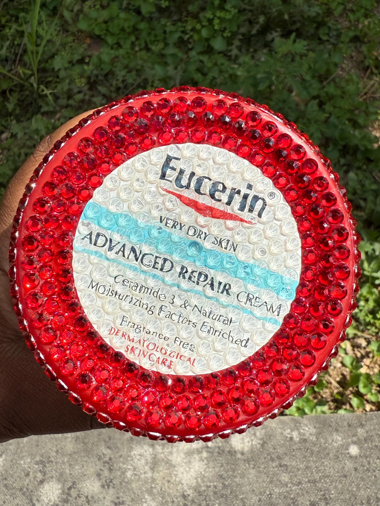 Bedazzled Eucerin Advanced Repair Cream 14 Oz – Handmade Crystal ...