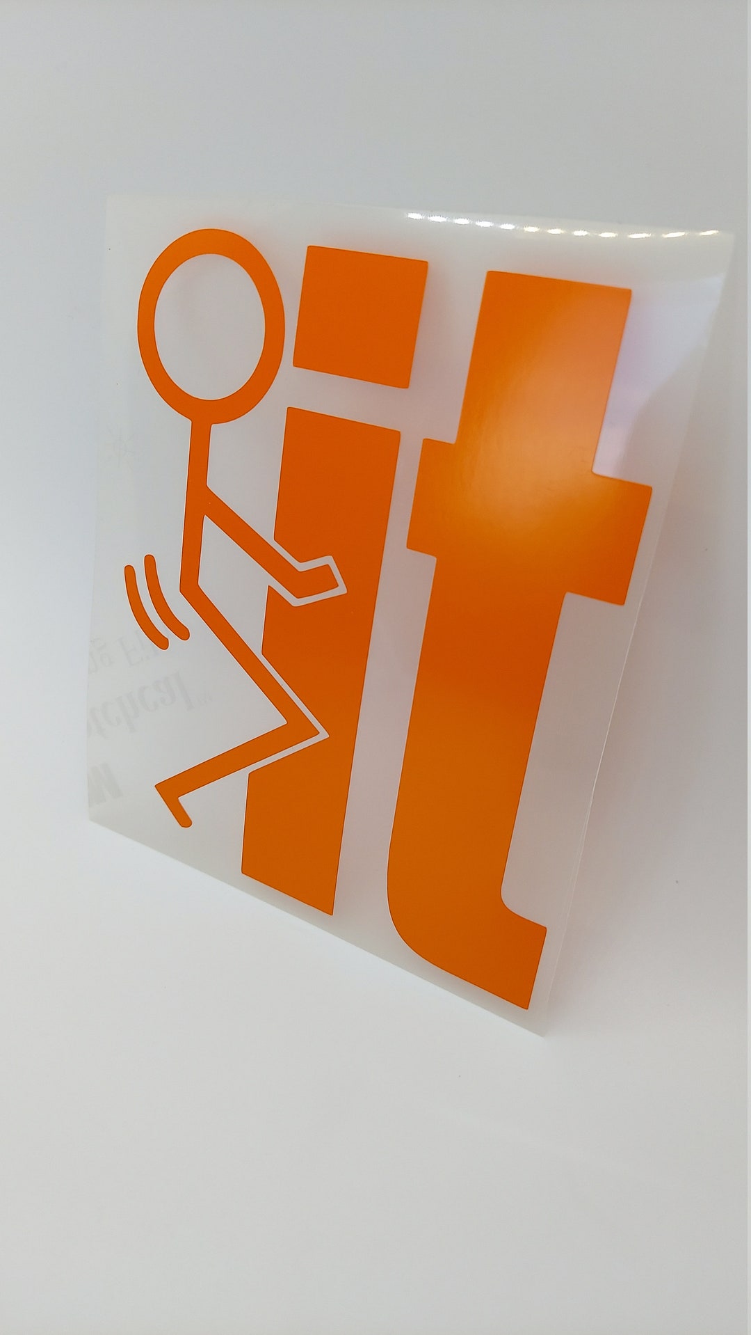 F It | Adhesive Vinyl Decal Sticker for Windows, Bumper, Laptop ...
