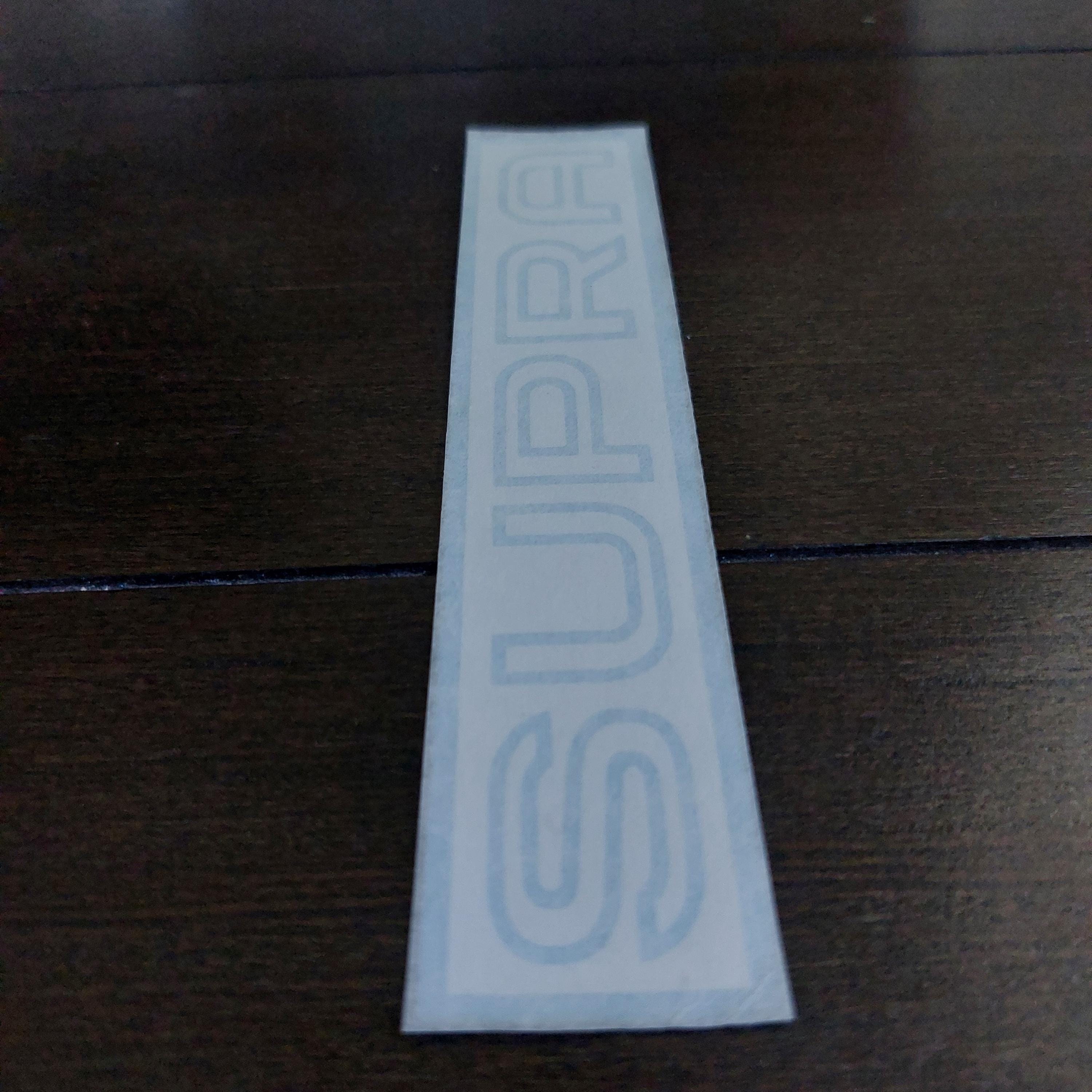 SUPRA | Adhesive Vinyl Decal Sticker for Automotive Vehicle, Automobile ...