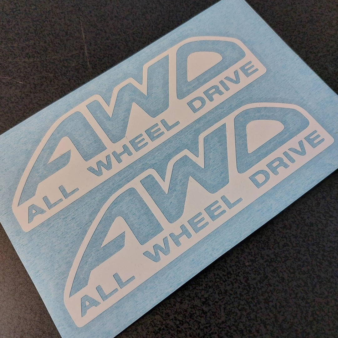 AWD | All Wheel Drive Vinyl Decals (set of 2) - Etsy