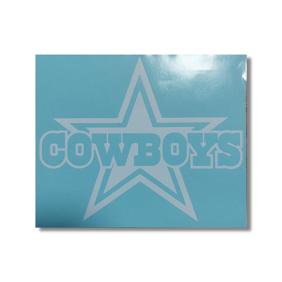 DOUBLE STAR Dallas Cowboys Vinyl Decal Adhesive Bumper, Vehicle, Trunk ...