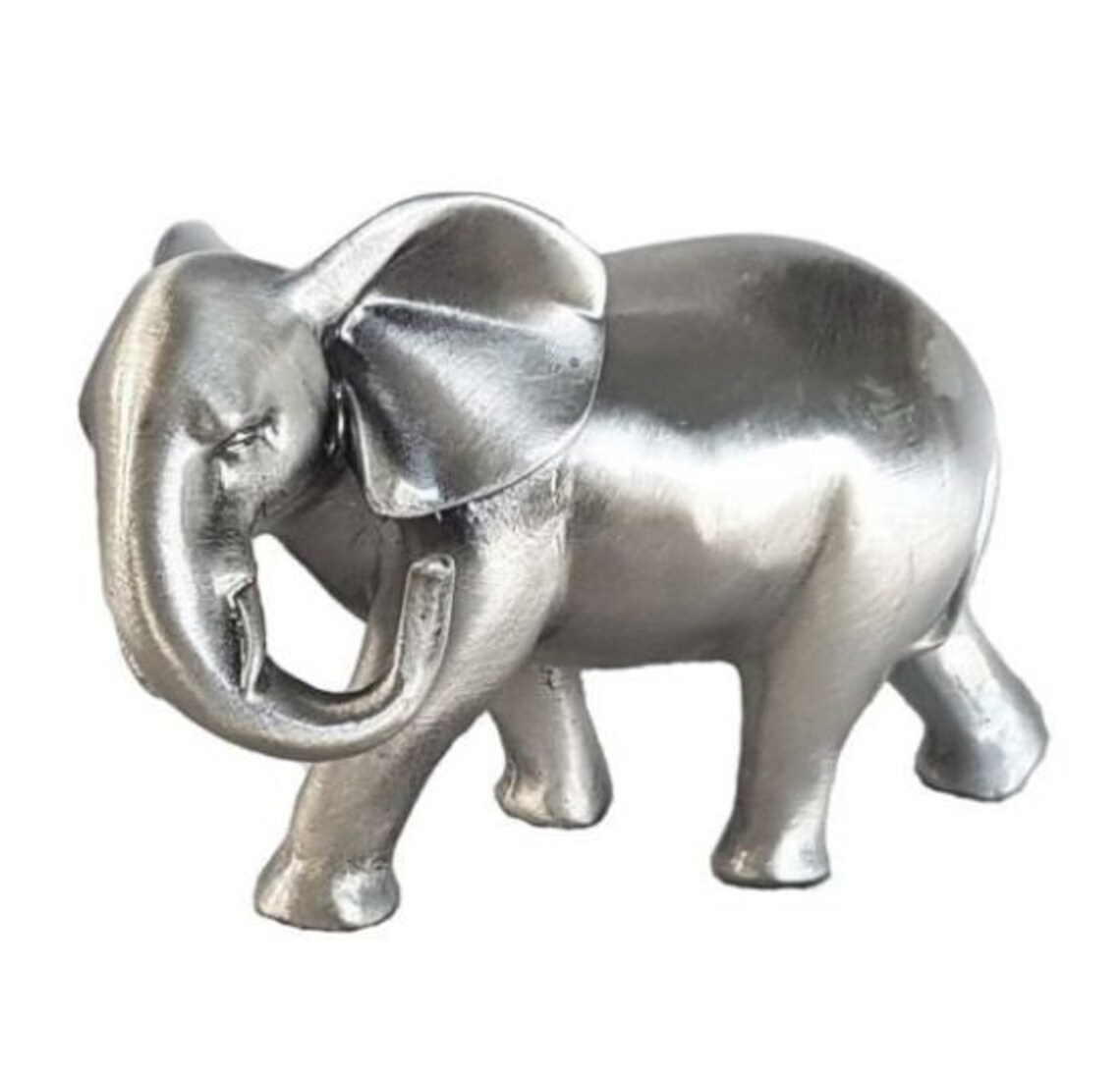 Pewter Elephant Sculpture - Etsy