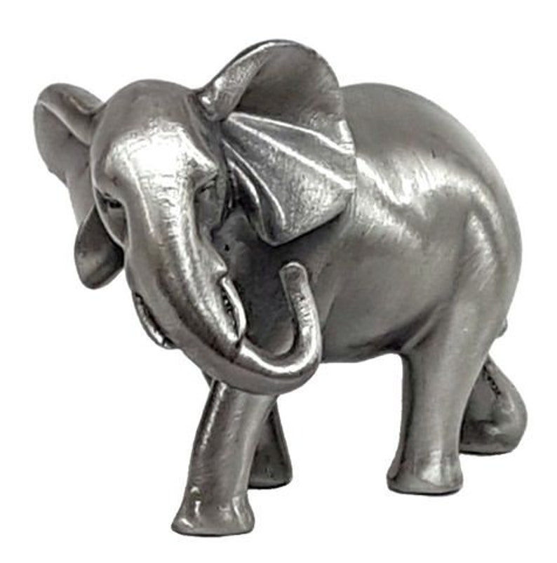 Pewter Elephant Sculpture - Etsy