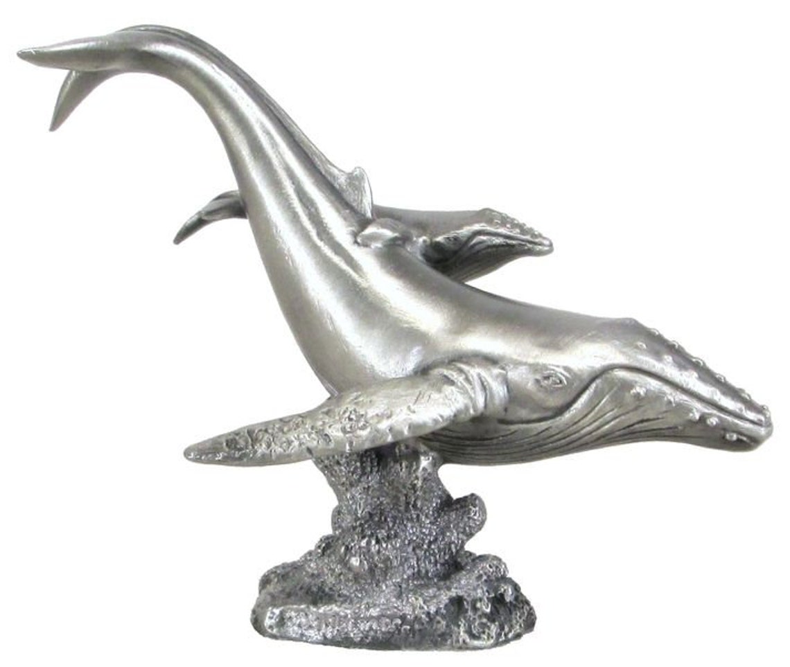 Humpback Whale Pewter Sculpture - Etsy