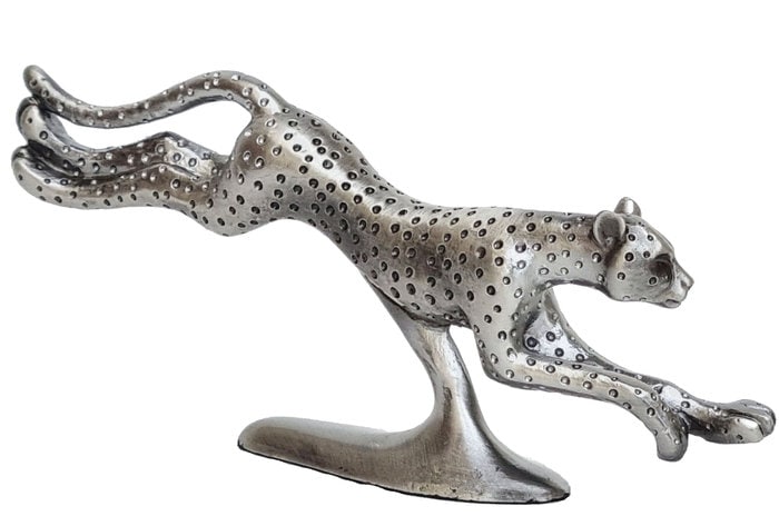 Pewter Cheetah Sculpture - Etsy