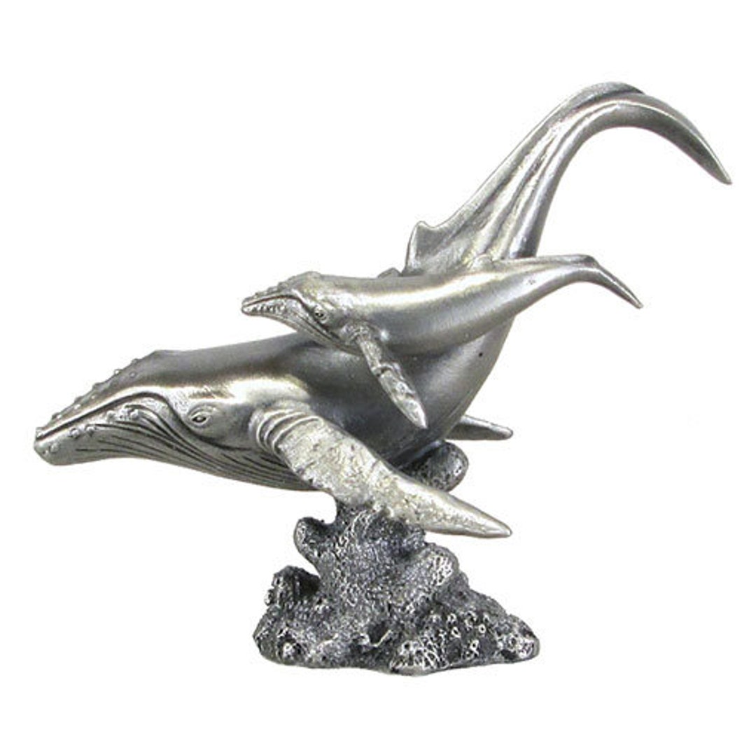 Humpback Whale Pewter Sculpture - Etsy
