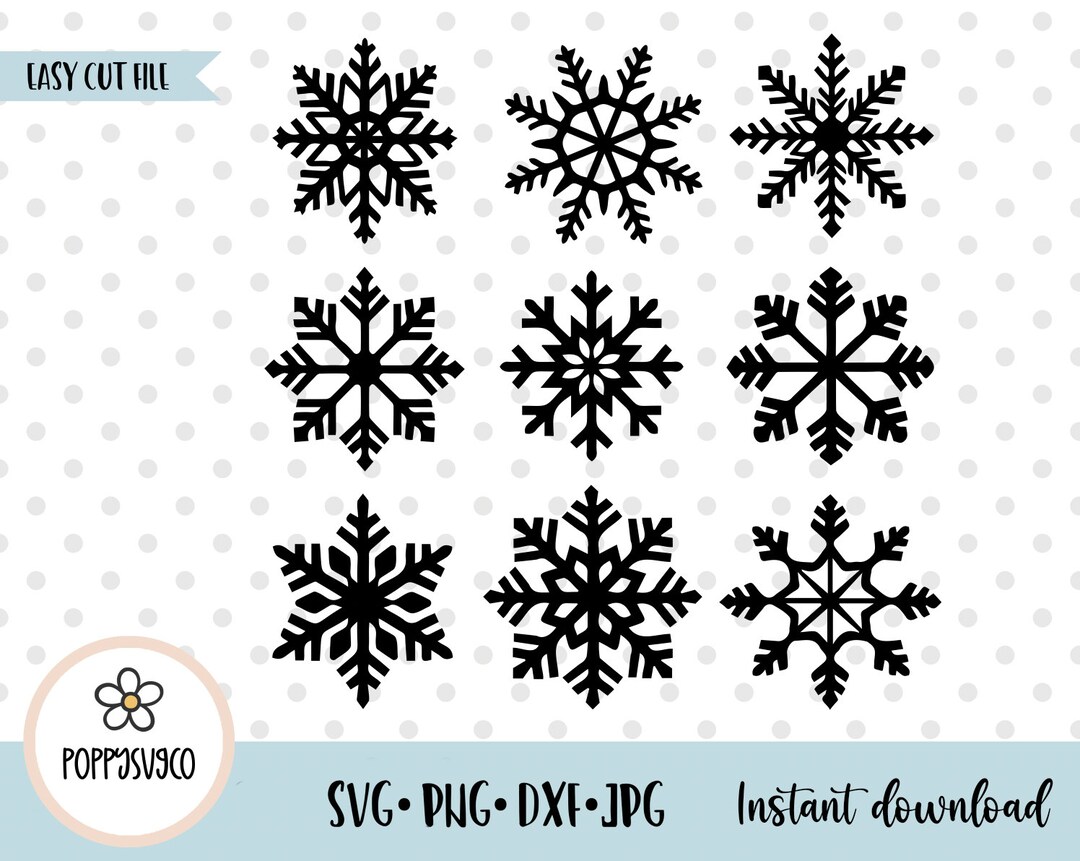 Snowflake SVG Bundle - Etsy