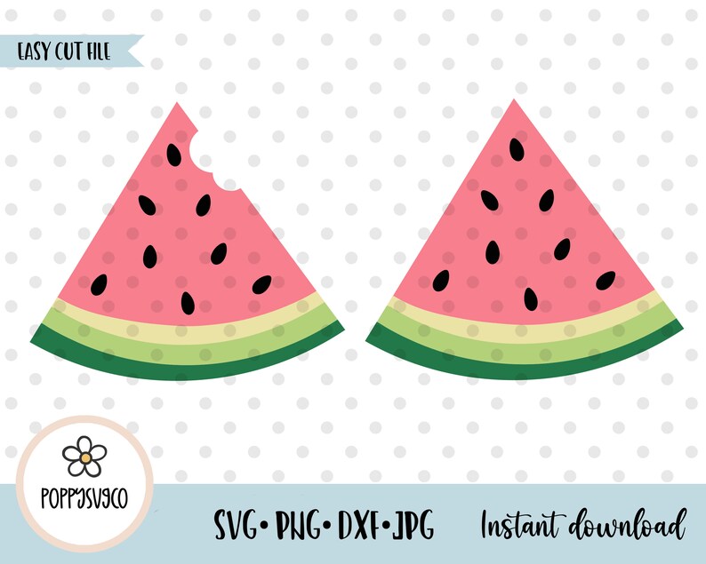 7pcs Watermelon Cut File Watermelon Svg Watermelon Png One - Etsy