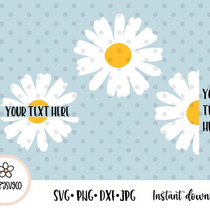 Daisy SVG, Daisy Split Svg, Flower Svg, Groovy Flower, Half Daisy Svg ...