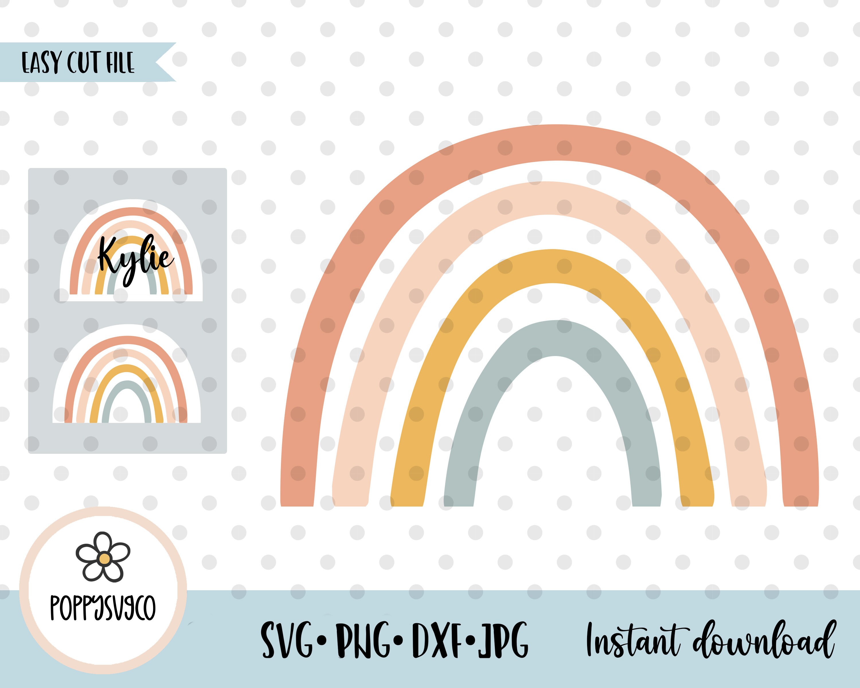 Custom Name Rainbow Cut File Rainbow Svg Onederful Svg - Etsy