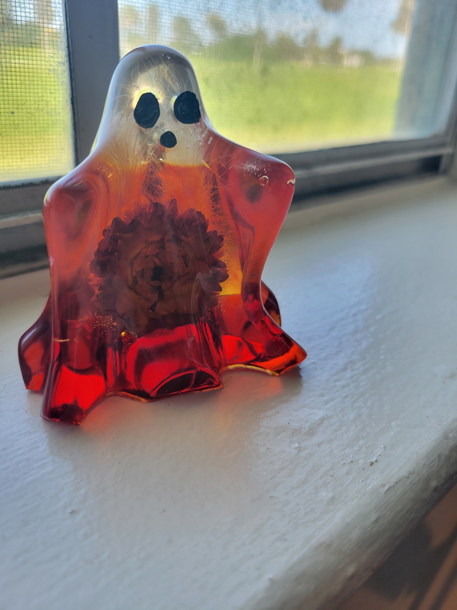 Halloween Ghost Resin Creepy Spooky Fall - Etsy