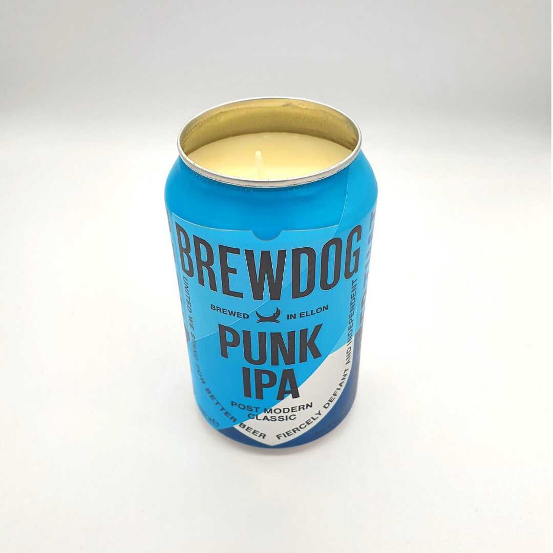 Brewdog Punk IPA Upcycled Beer Candle, Handpoured, Eco & Vegan Friendly ...