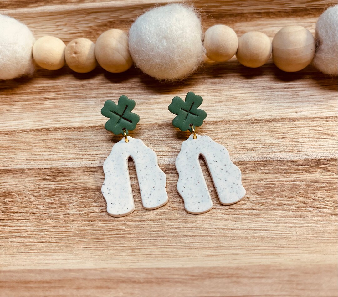Lucky Topper Earrings | St. Patrick’s Day Earrings | Homemade Polymer ...