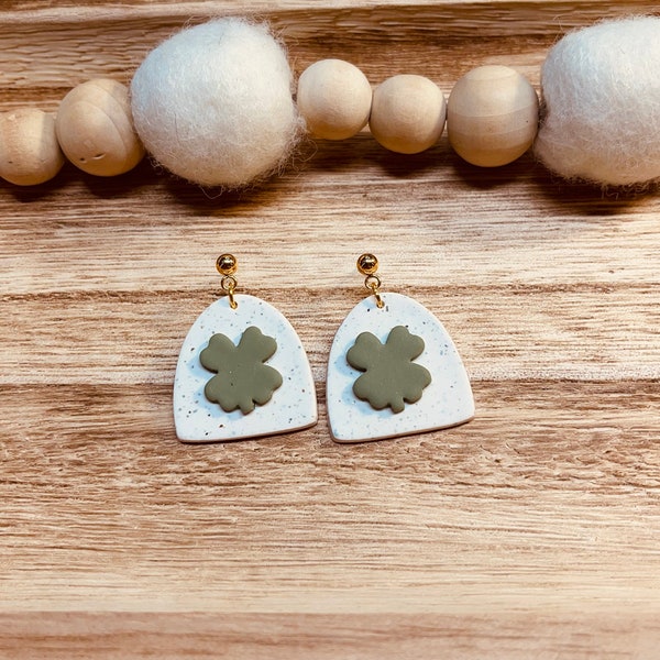 Lucky Topper Earrings St. Patricks Day Earrings Homemade Polymer Clay ...