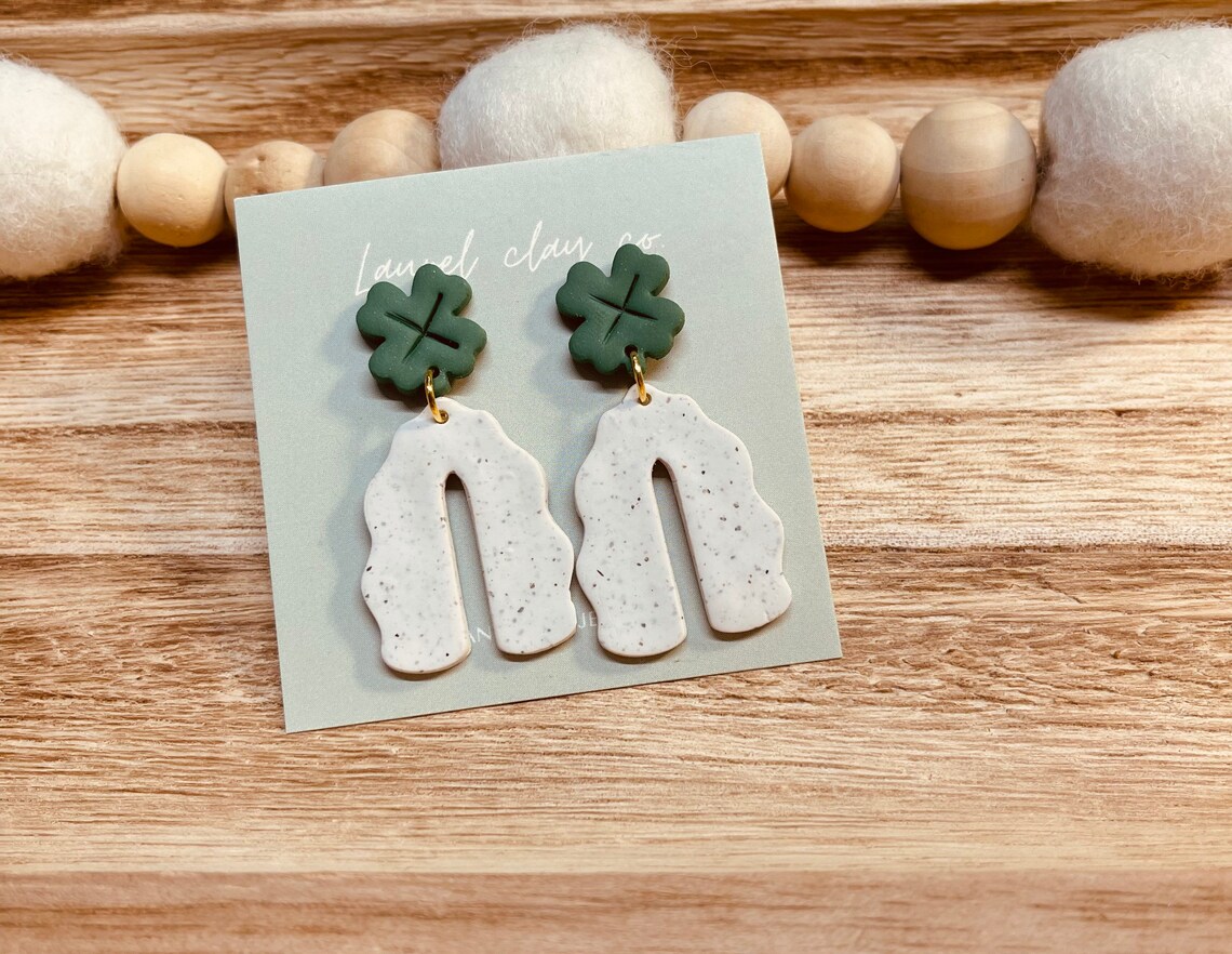 Lucky Topper Earrings | St. Patrick’s Day Earrings | Homemade Polymer ...